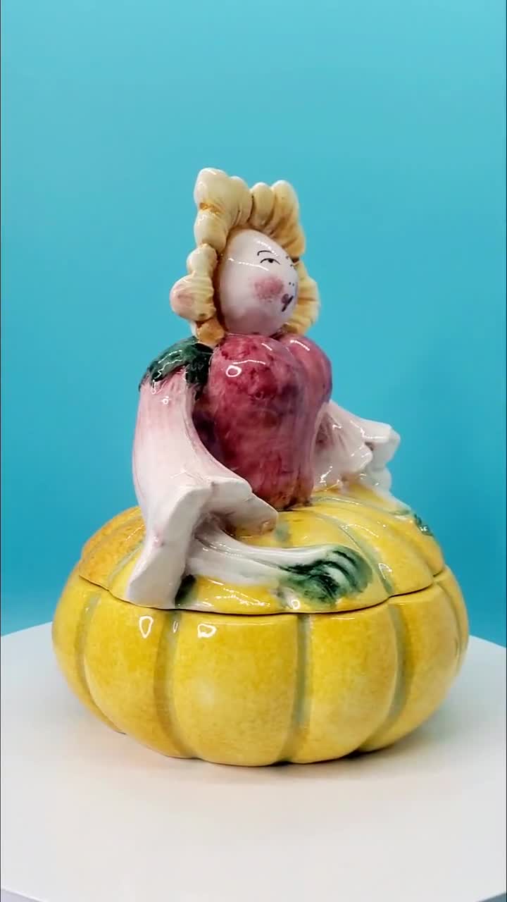 Vintage Neiman Marcus Horchow Anthropomorphic Vegetable Pixie Trinket ...