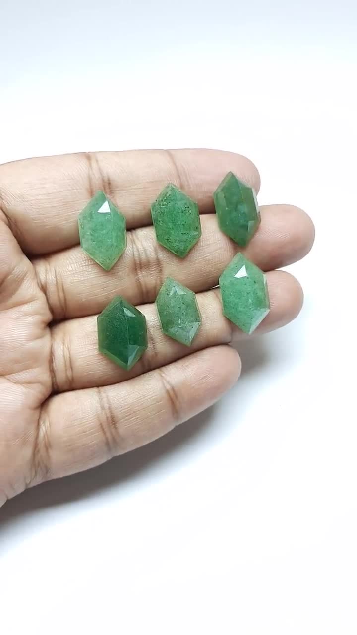 Craft Supplies & Tools Jewelry & Beauty Materials hexagon shape faceted ...