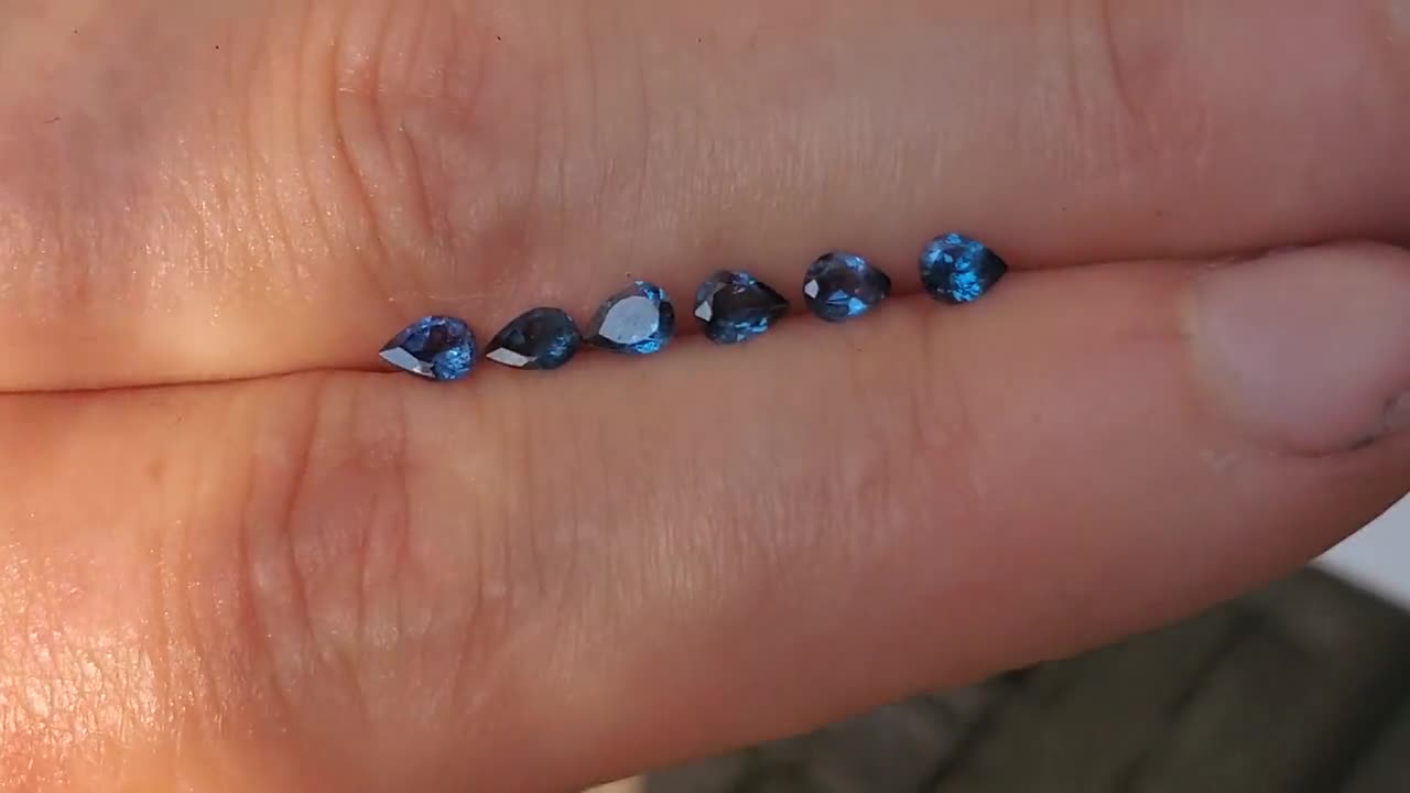 Gemstones 4MM Round Blue Gahnite from Kaduna State Nigeria Jewelry ...