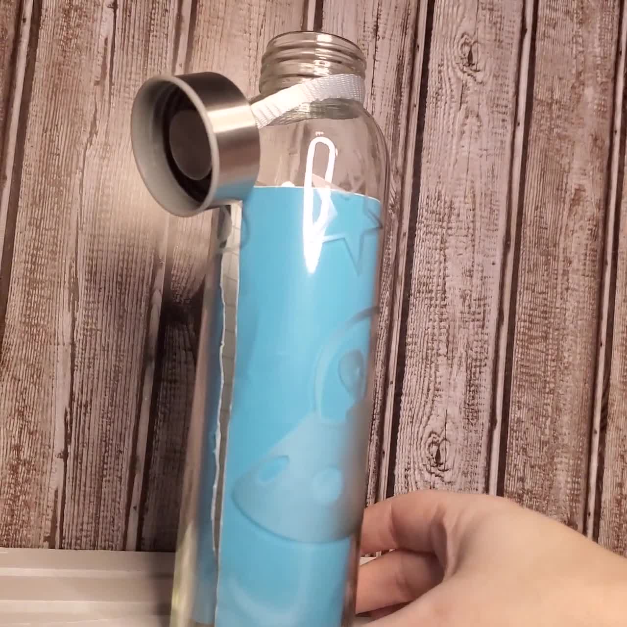 18 oz Alien Glass Water Bottle Water Bottles Kitchen & Dining etna.com.pe