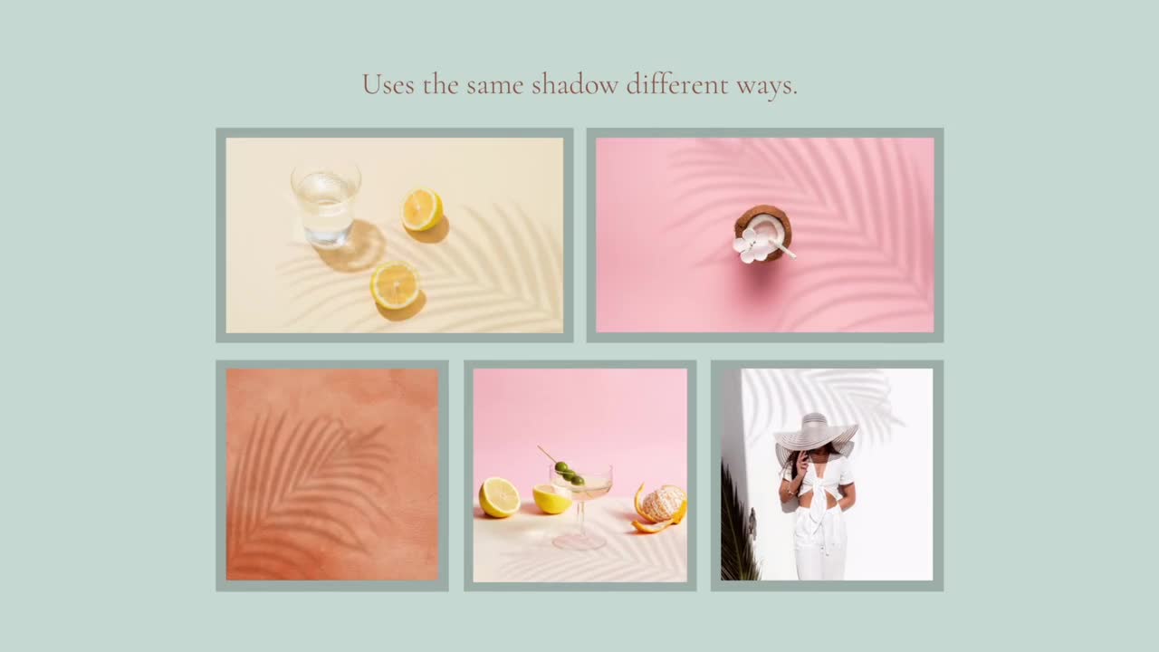 Craft Supplies & Tools Animated Shadow Overlay Bundle with Scene Mockup ...