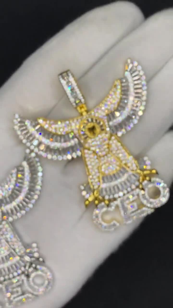 NEW Eagle CEO Bling Baguette Super Luxury Iced Out Pendant - munimoro ...