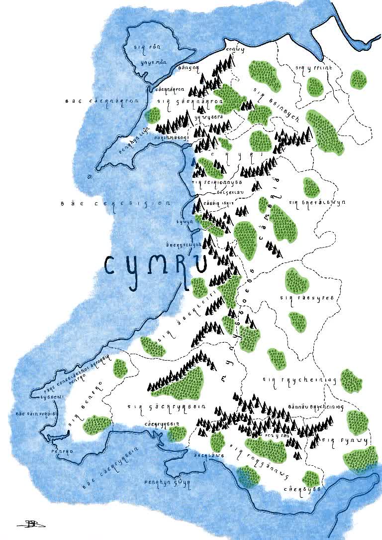 Limited Edition Map Print Art Print WALES Wall Art Country Map CYMRU ...