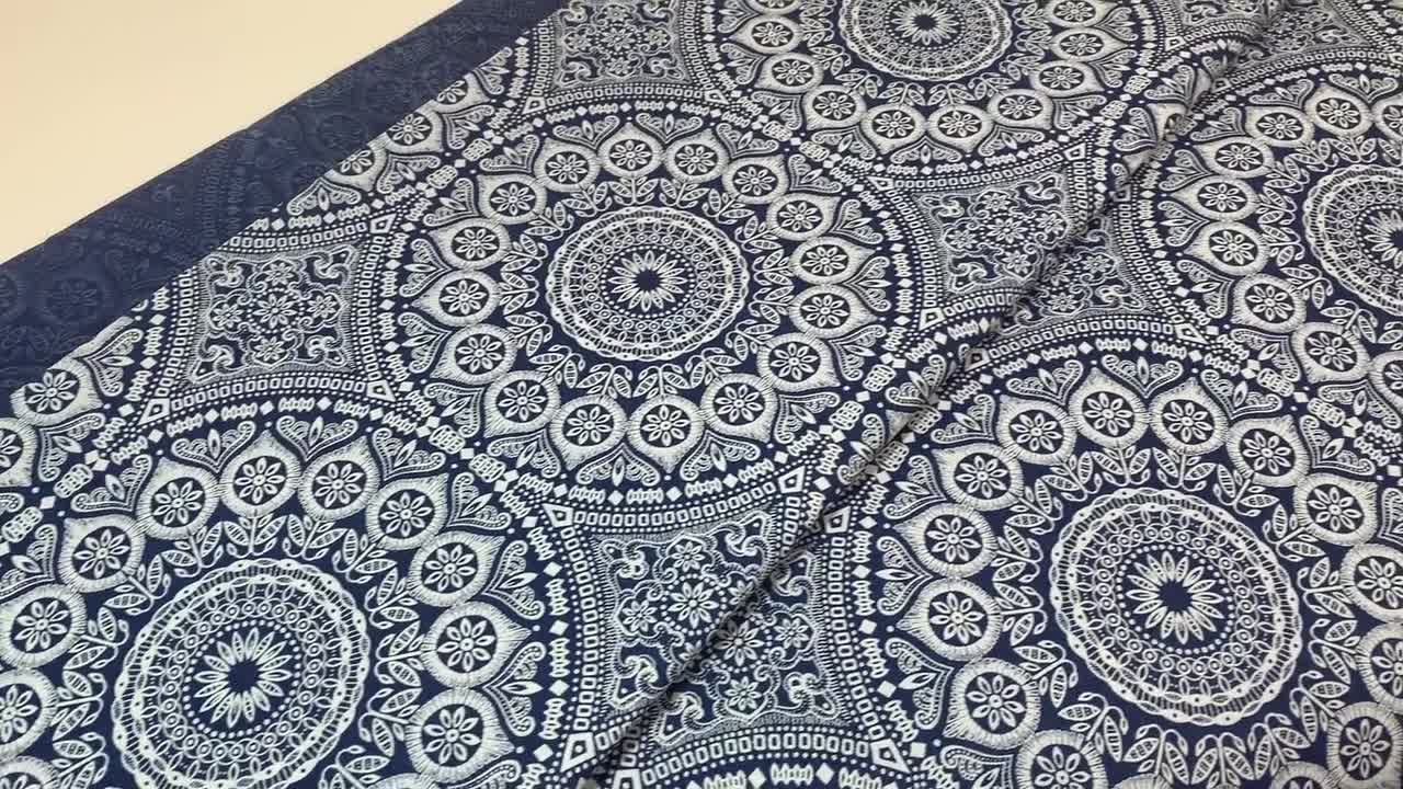 Shweshwe:blue/white | canoeracing.org.uk