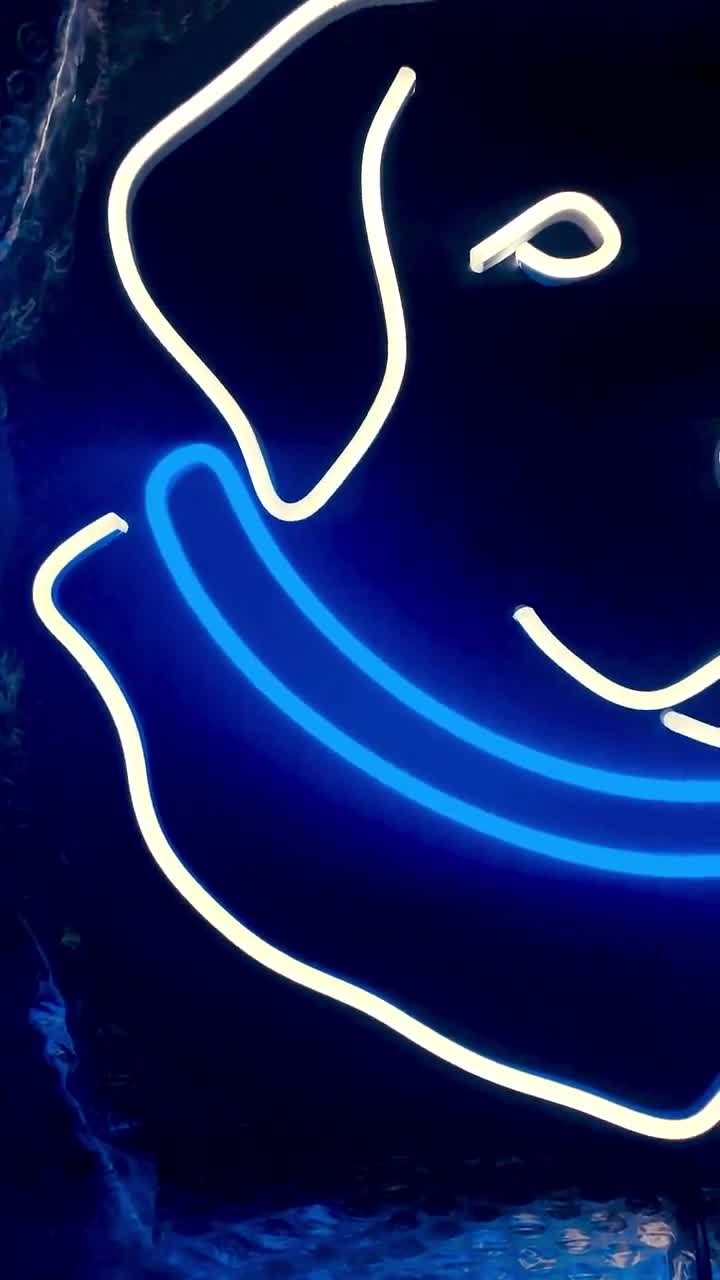 Wall Décor size and control your brightness! Dog Labrador LED Neon sign ...