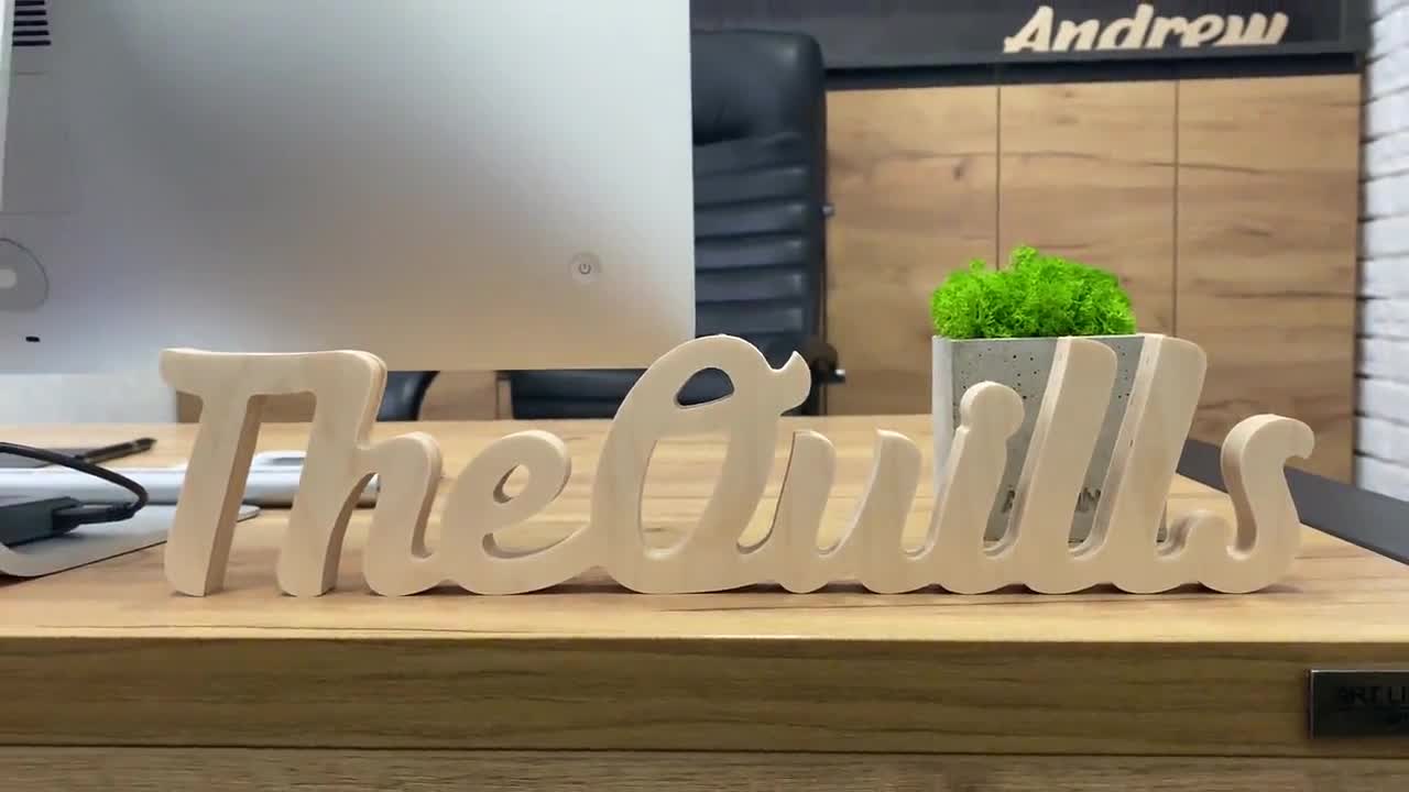 Freestanding Letters Name Custom Wooden Signs Design your own Word Cut ...