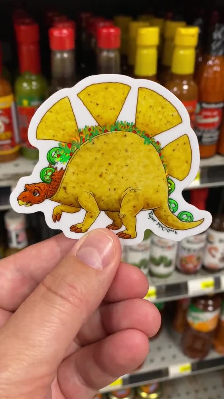 Stickers Sushi Brachiosaurus Mosquito in Amber Chow Mein T-Rex Taco ...