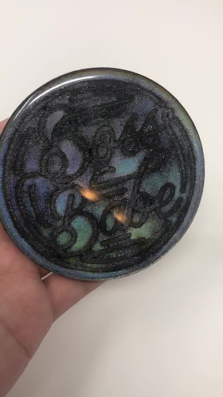 Holographic Boss Babe Coaster Resin Coaster Handmade Kitchen And Dining