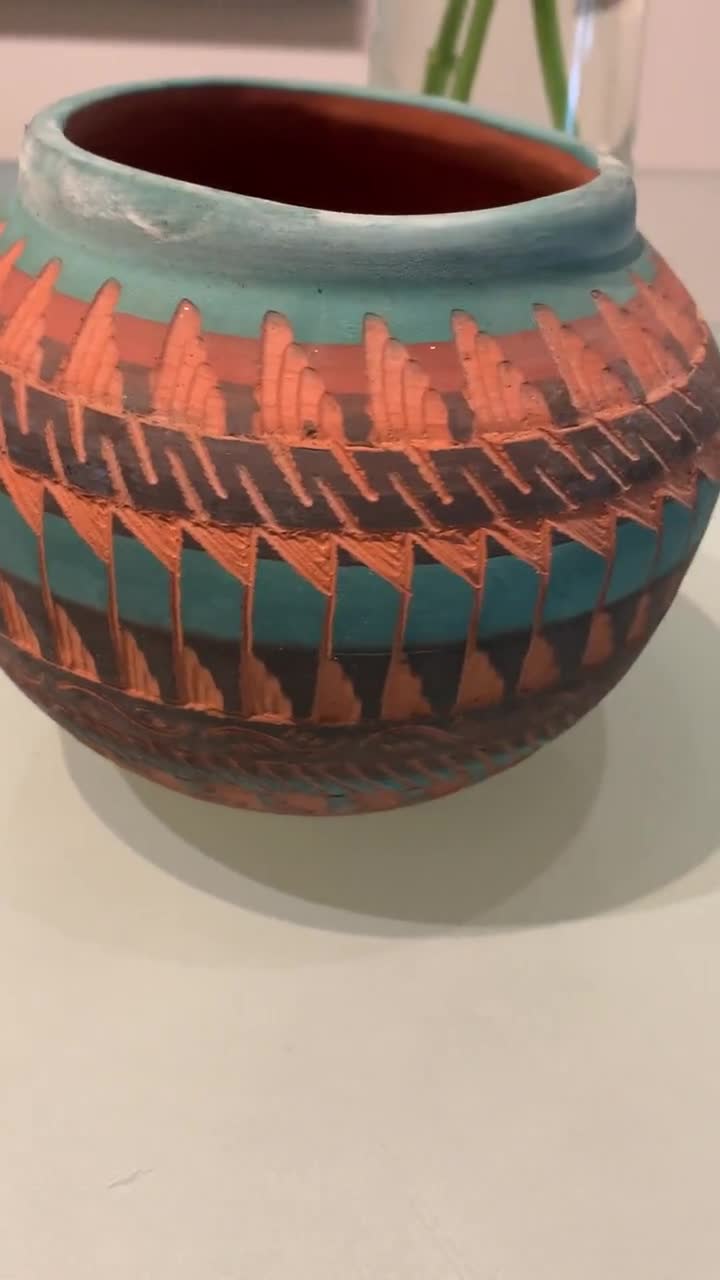 Fine Art Ceramics Signed by the Artisan Tsosie Navajo Pottery Vessel ...