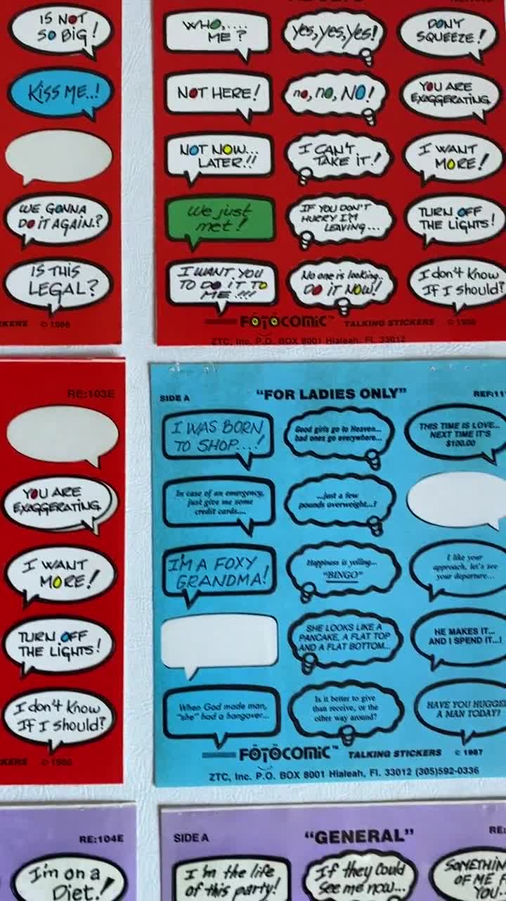 Craft Supplies & Tools Themed Speech Bubble Stickers-Art & Crafts ...