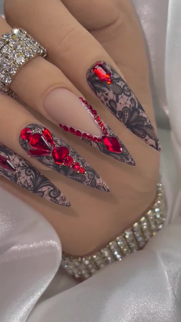 Silver Bling Press On Nails Free Prep Kit Luxurious Ireland Atelier