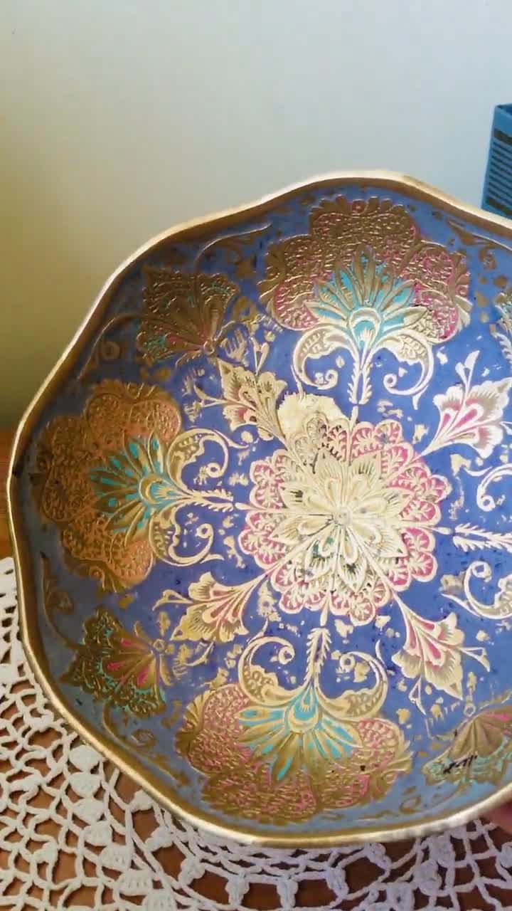 Home & Living Kitchen & Dining 50s Indian painted decorative bowl ...
