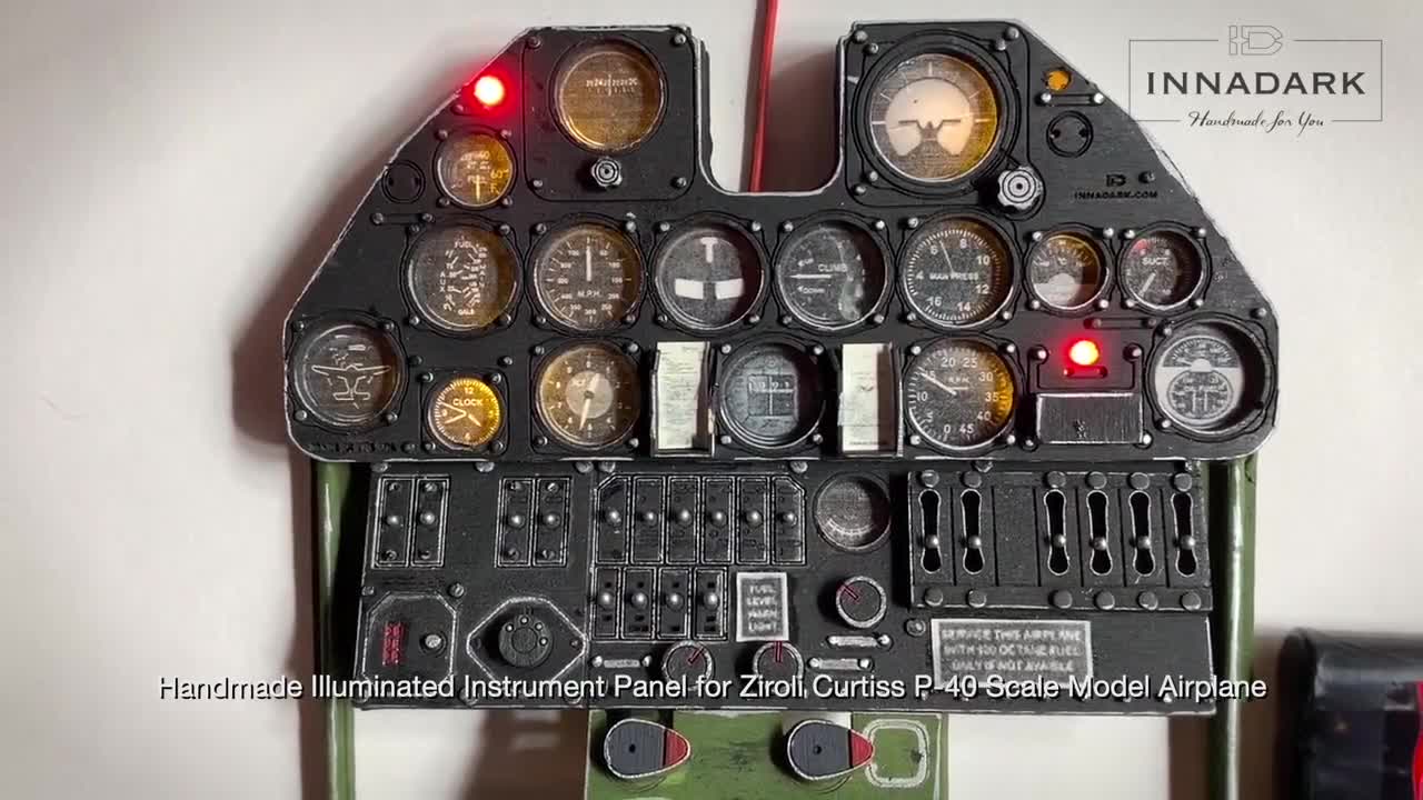 Miniatures 15 Scale Complete P-40 Warhawk Front Instrument Panels with ...