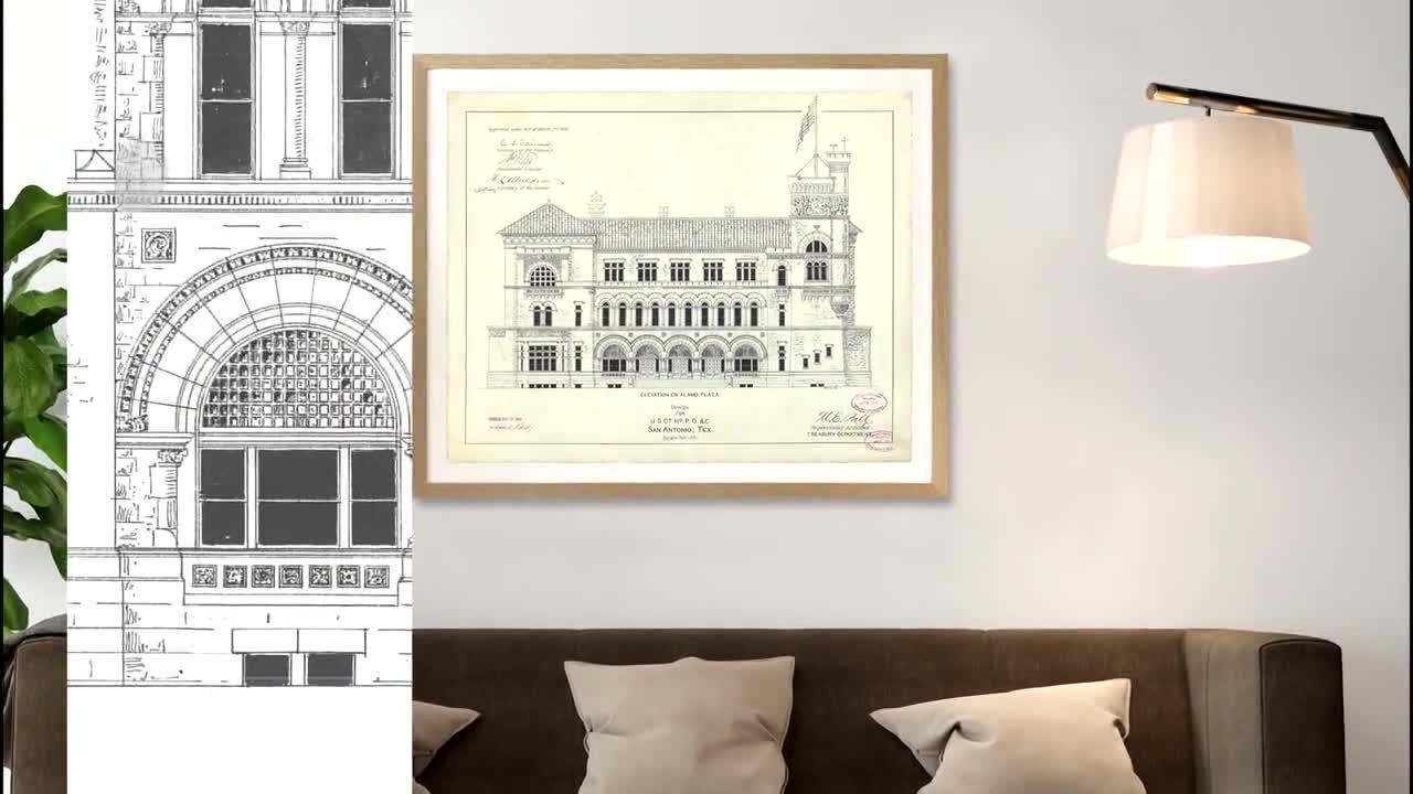 Wall Hangings Courthouse Drawing Court Drawing Law Firm Decor ...