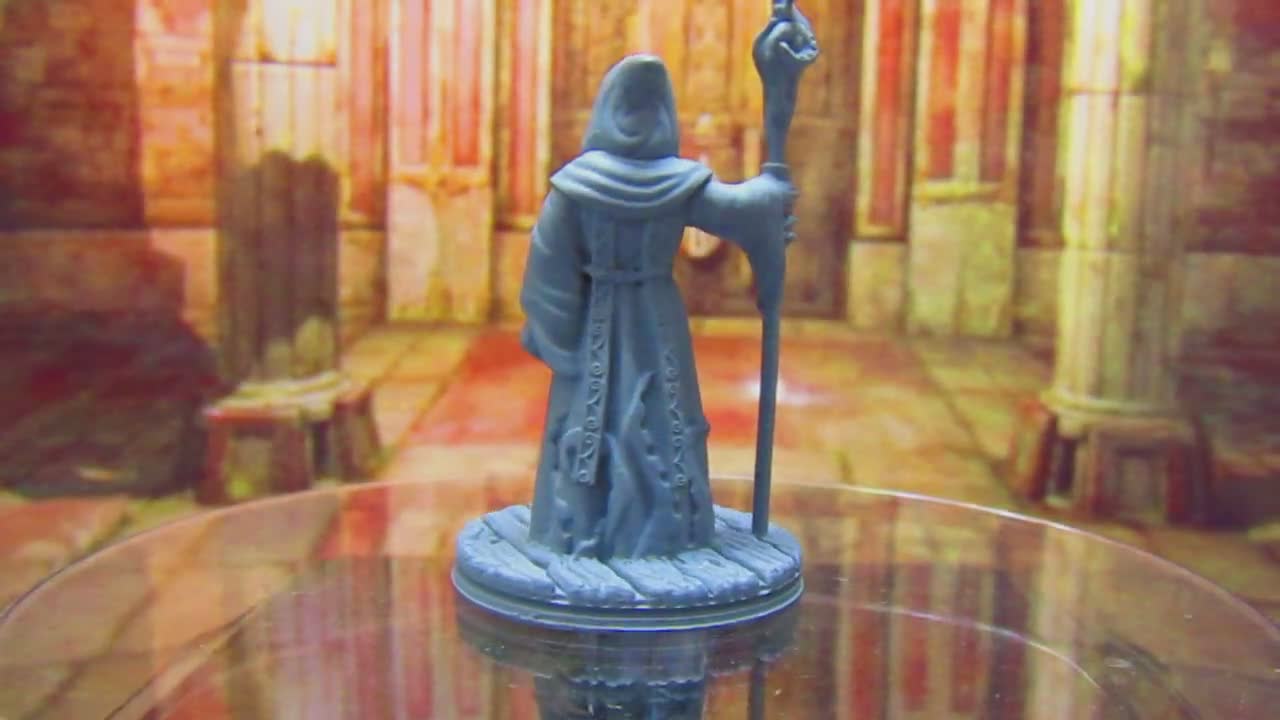 Toys Miniature Toys Elder Wizard Sorcerer Wiseman Mini Miniature 3D ...
