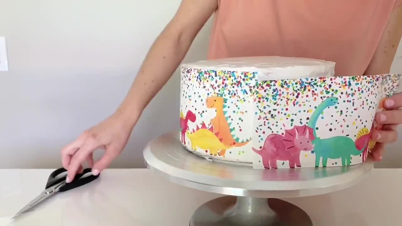 edible icing/frosting sheet A3 2 strips 16 x 5in Cake Wrap Merry ...