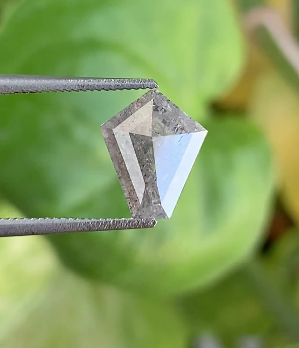 Gemstones Minimalist Diamond Shield Cut Minimal Diamond 8.7 X 7.2 MM ...