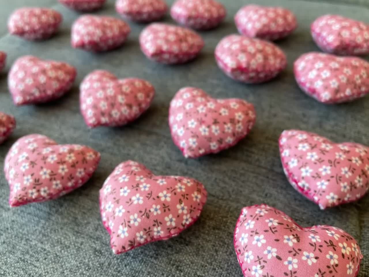 Pink Cute Heart fiber fill Sawing Cute Heart fiber fill Stuffing ...