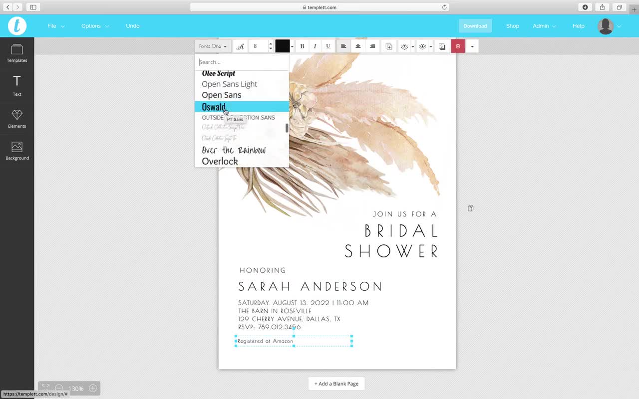 Bridal Shower Invite Yasss Bach Bash Bridal Weekend Editable Template ...