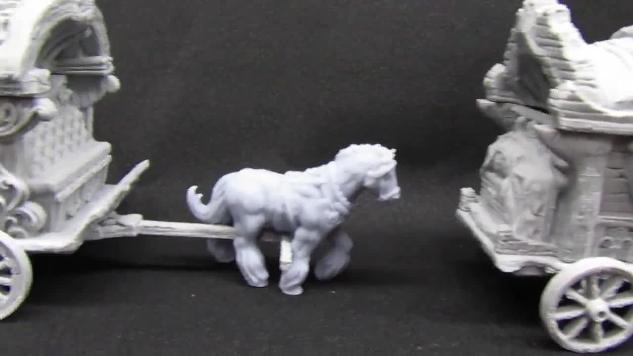 Toys & Games Role Playing Games Scenery for D & D Horse and buggy ...