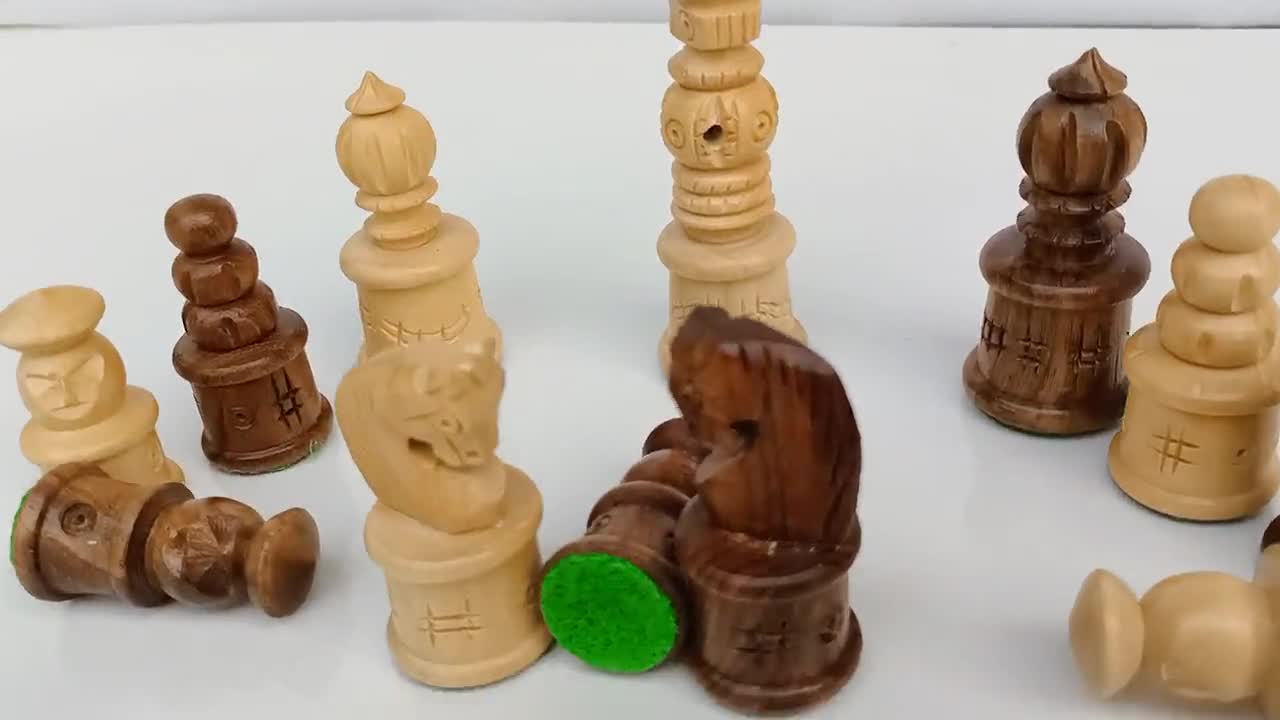 Hand Turned Wooden Chess Set | atelier-yuwa.ciao.jp