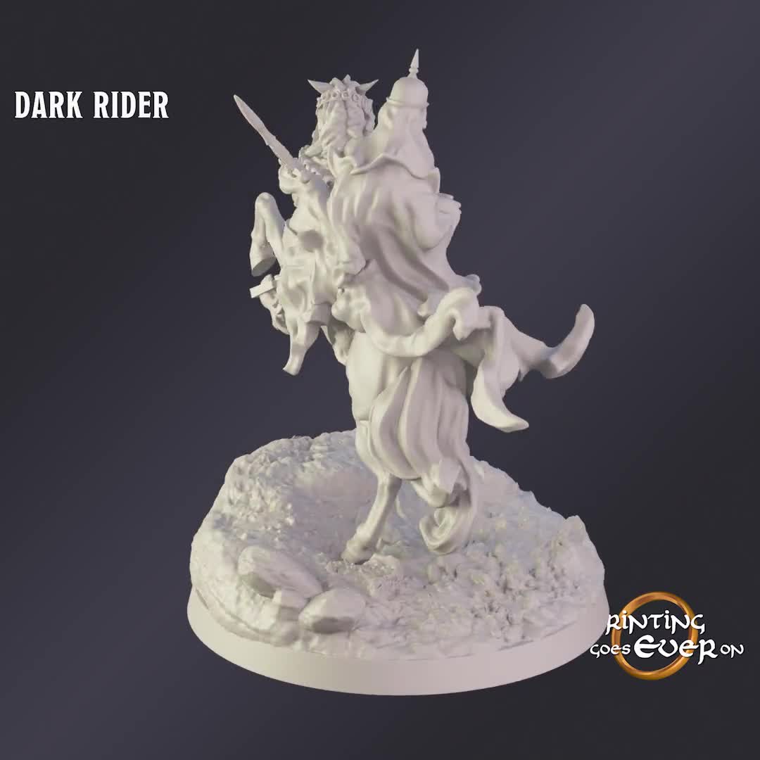 Toys & Games Role Playing Miniatures Dark Rider From The Printing Goes ...