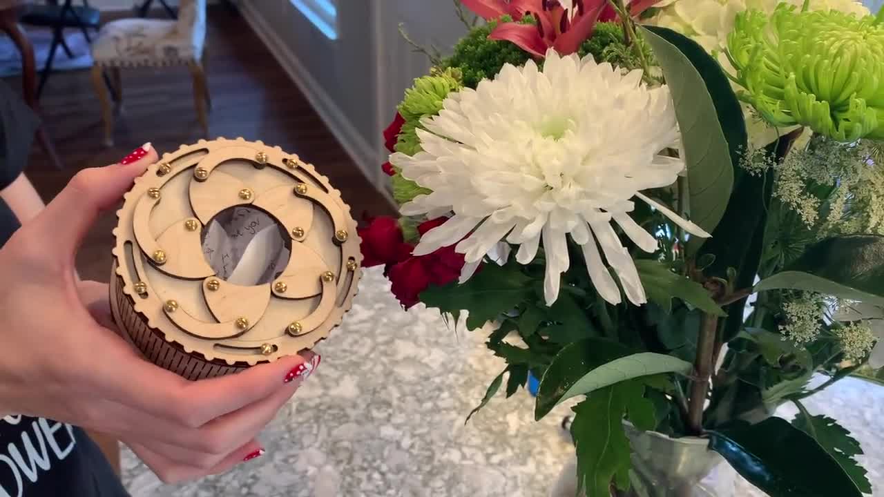 Paper & Party Supplies SVG Love You Box Treasure Box Mechanical Iris ...