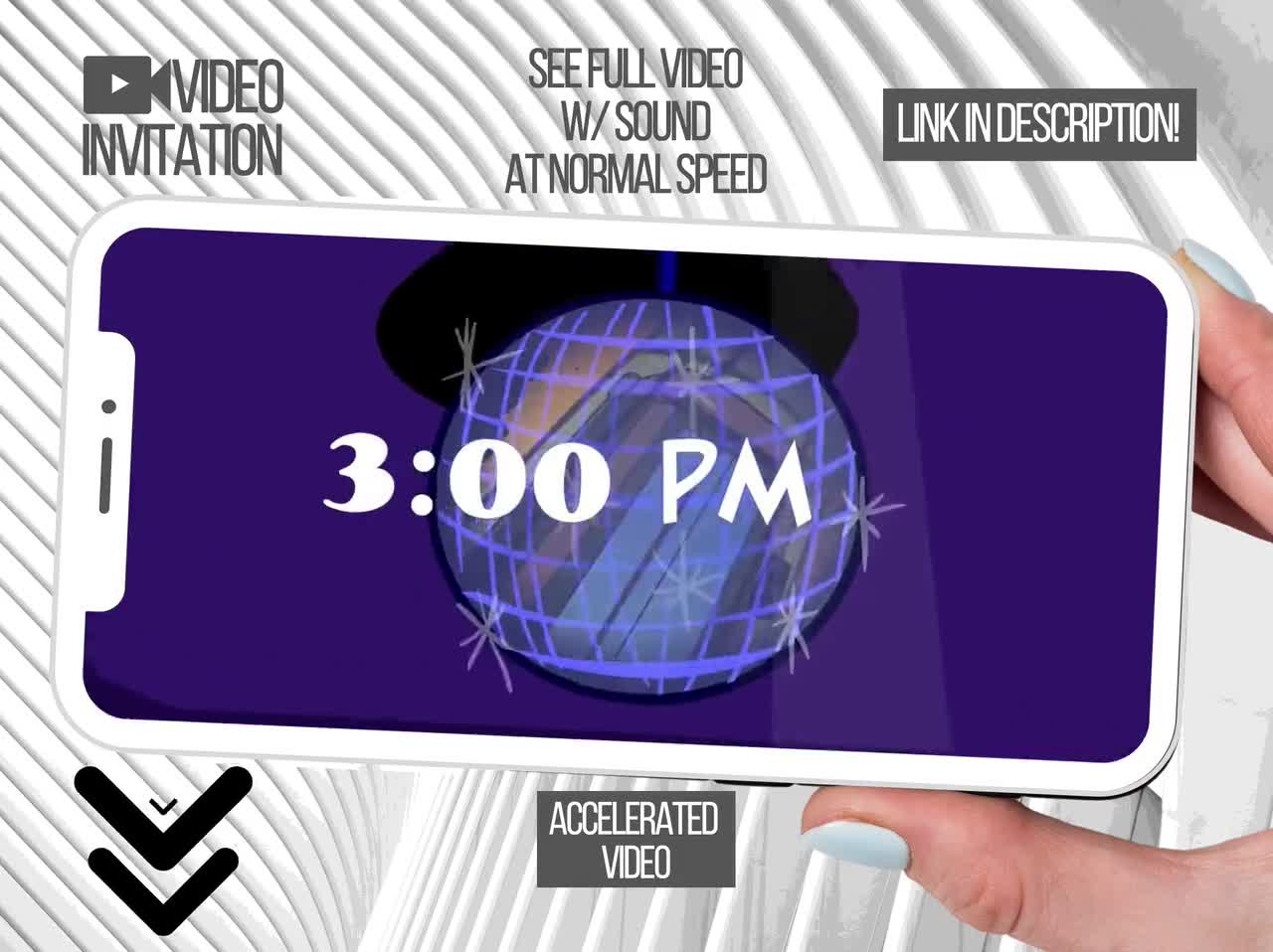 Animated Invitation Birthday Invitations Custom Video Party In The ...