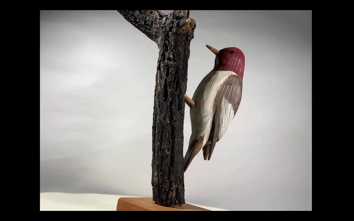 Collectibles Ann Olson Redheaded Woodpecker Crate Prospects Folk Art ...