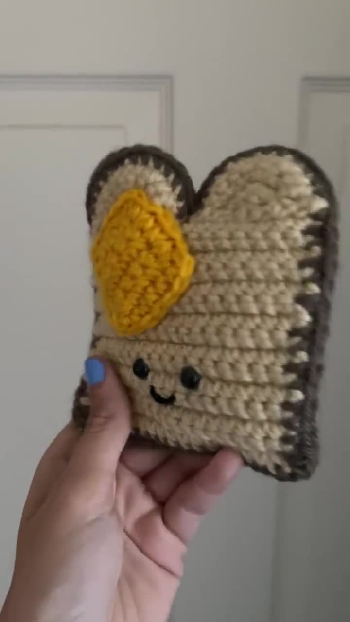 Craft Supplies & Tools PATTERN Crochet Breakfast Toast with Butter and ...