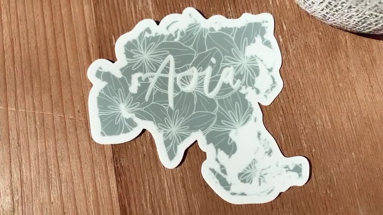 Car Decal Asia Continent Sticker Vinyl Asia Art Asia Map Weatherproof ...