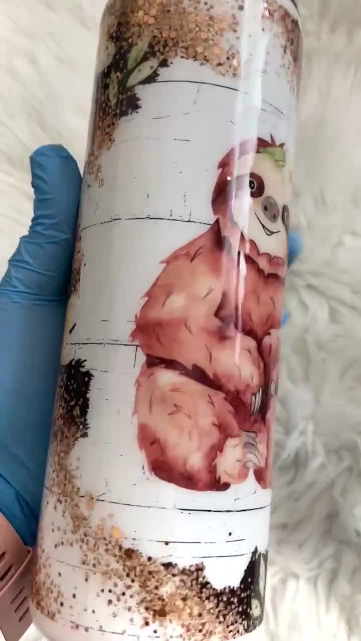 Drinkware Kitchen & Dining Boho Chic Sloth Wrap Epoxy Resin Tumbler ...